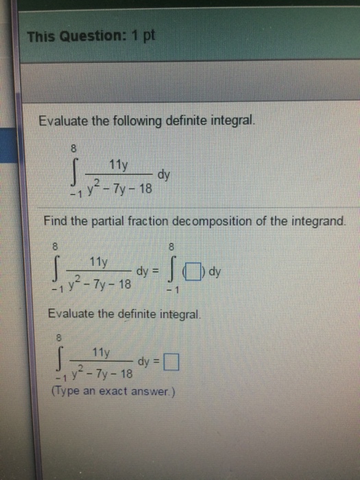 Solved Evaluate the following definite integral. | Chegg.com