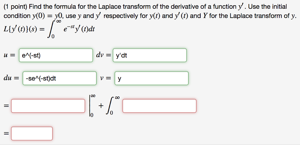 Solved Find the formula for the Laplace transform of the | Chegg.com