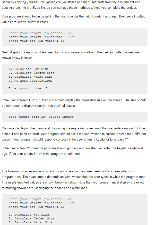 Solved You will be writing a Java application program that | Chegg.com