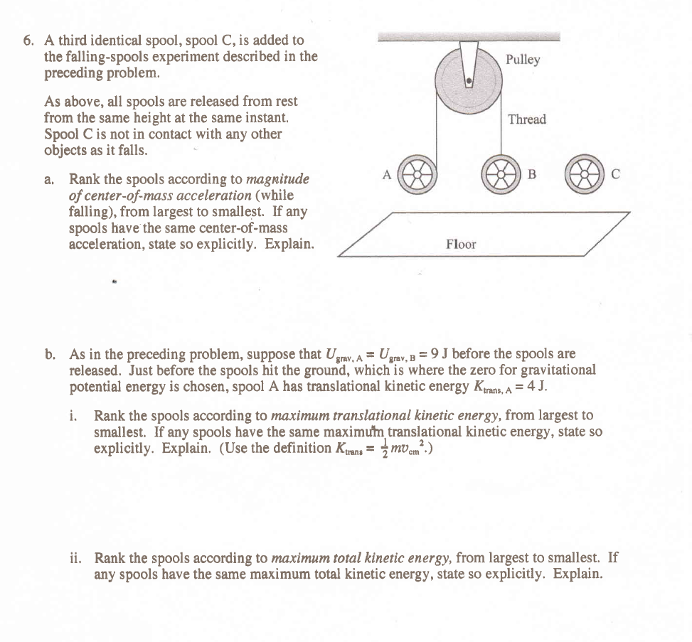 A third identical spool, spool C, is added to the | Chegg.com