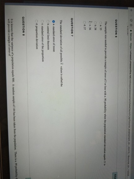 Solved e C Secure https jumassd.umassonline.neti | Chegg.com