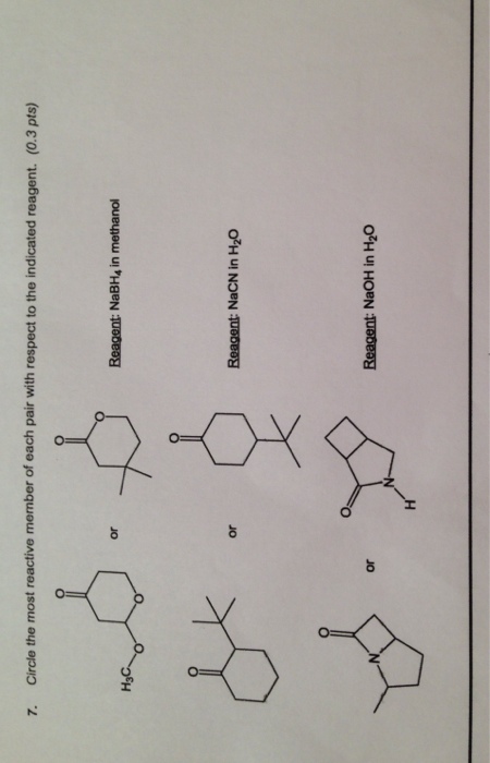 Solved Circle the most reactive member of each pair with | Chegg.com