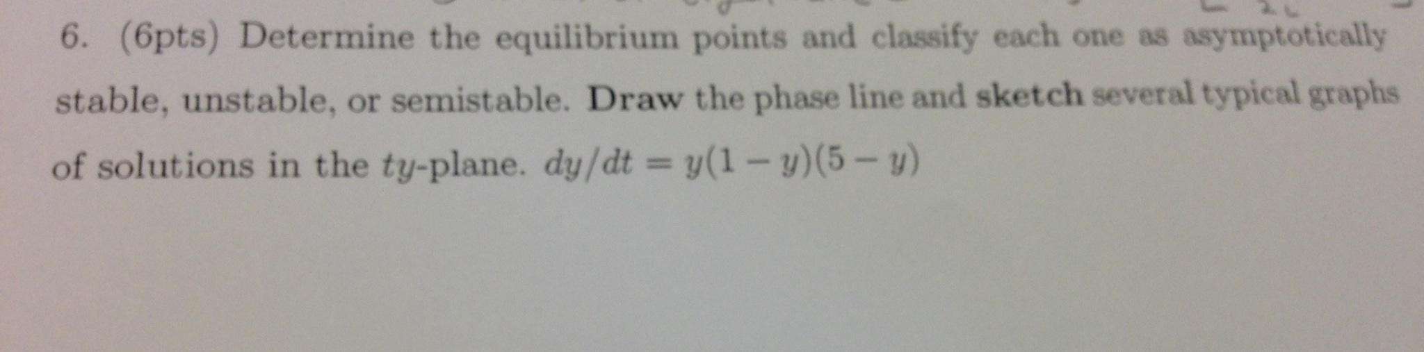 Determine the equilibrium points and classify each | Chegg.com