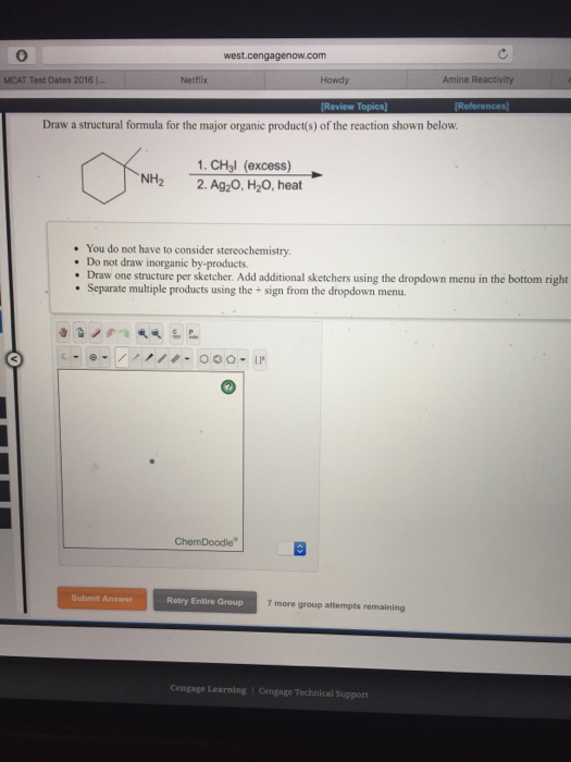 Solved Draw a structural formula for the major product of | Chegg.com
