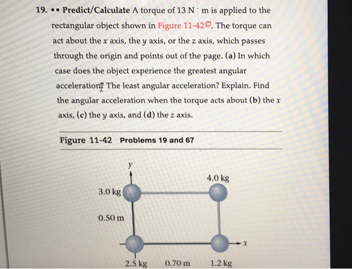 Solved A torque of 13 Nm is applied to the rectangular | Chegg.com