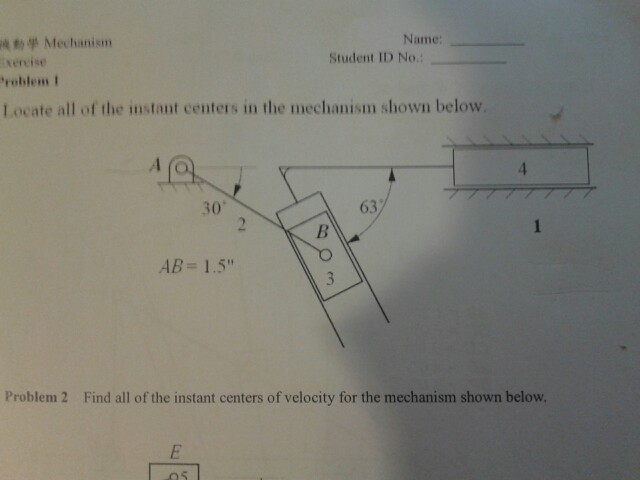 Solved Locate all of the instant centers in the mechanism | Chegg.com
