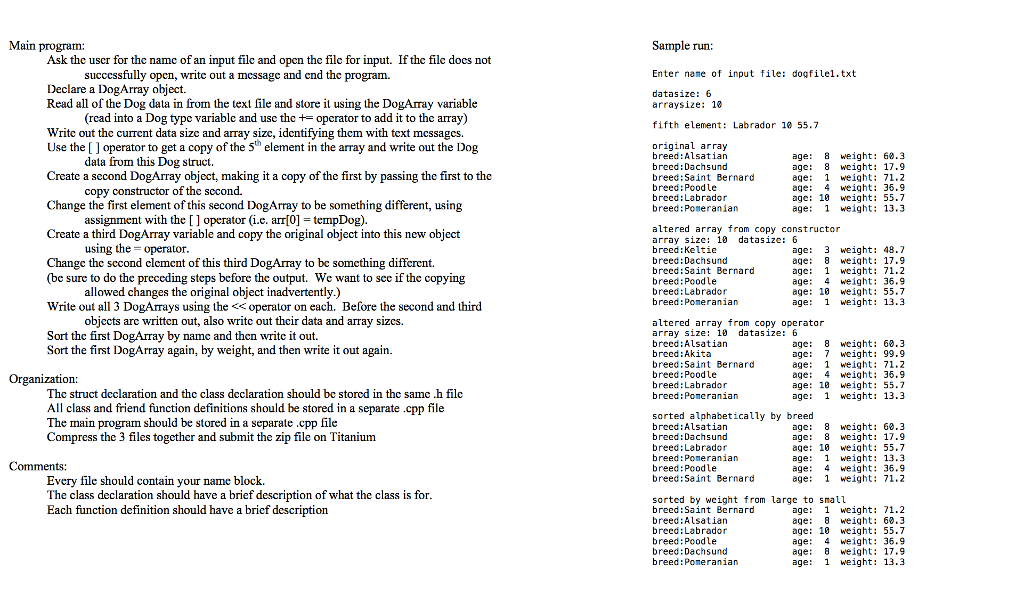 Solved CPSCI 121- Object oriented Programming Spring 2017 | Chegg.com