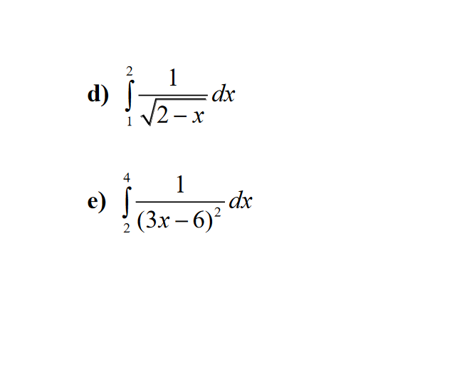 Solved Find the improper intergral. integral^2_1 | Chegg.com