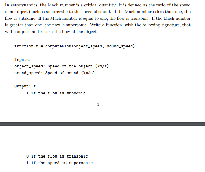 Solved In aerodynamics, the Mach number is a critical | Chegg.com