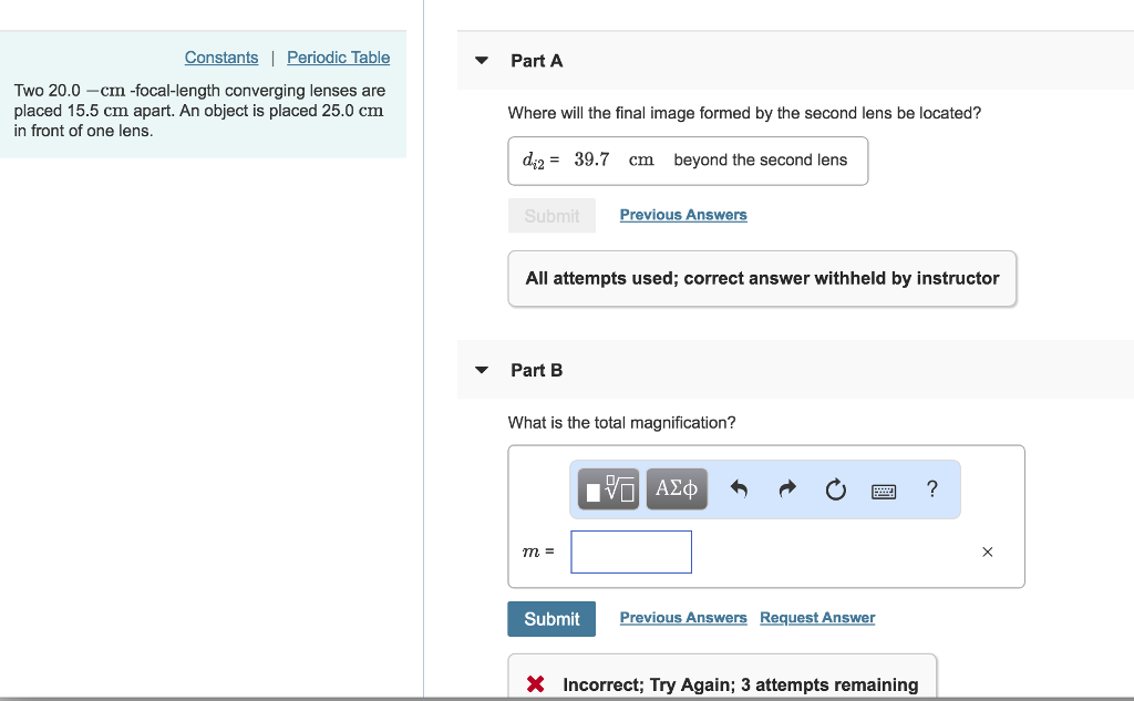 Solved Constants| Periodic Table Part A Two 20.0-cm | Chegg.com
