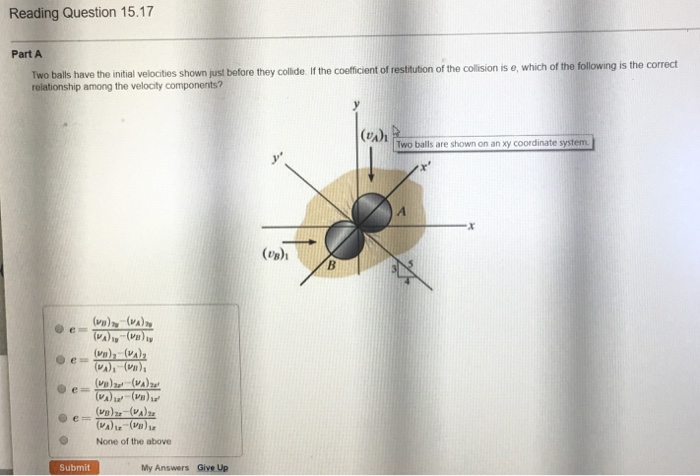 Solved Two balls have mo initial velocities shown Just | Chegg.com