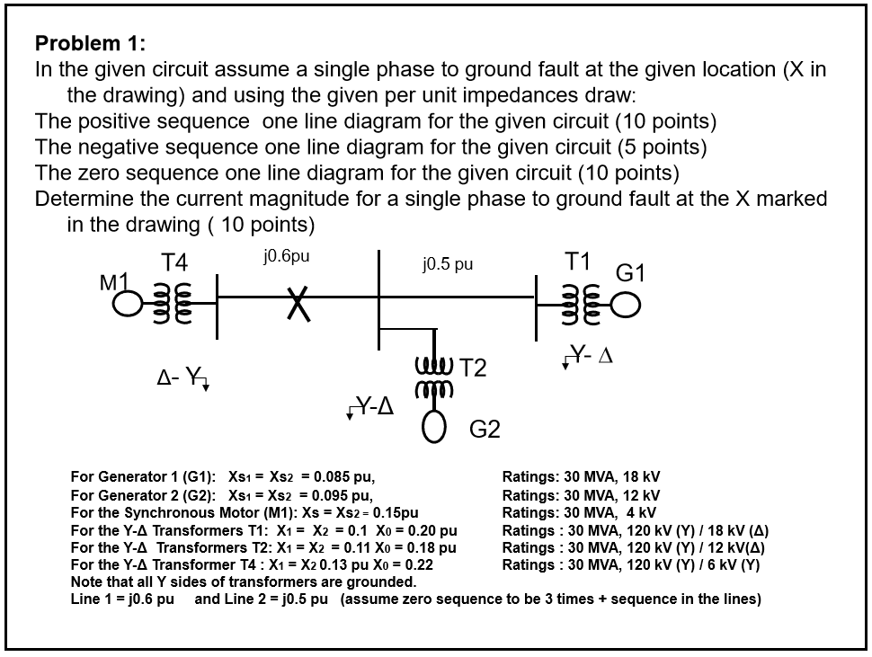 Solved Problem 1: In the given circuit assume a single phase | Chegg.com Solved Problem 1: In the given circuit assume a single phase | Chegg.com