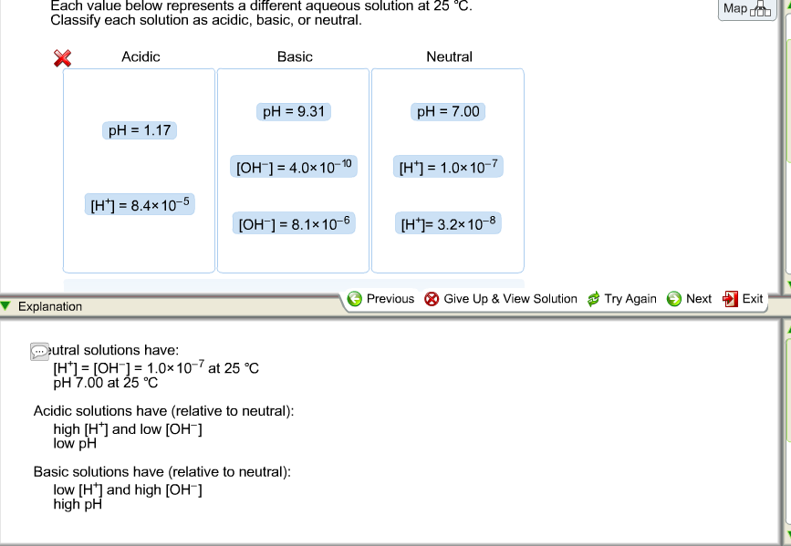Solved Each value below represents a different aqueous | Chegg.com