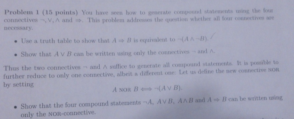 Solved: You Haw .seen How To Generate Compound Statements ... | Chegg.com
