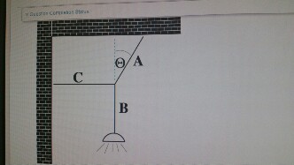 Solved A lamp is suspended by three wires as shown in the | Chegg.com