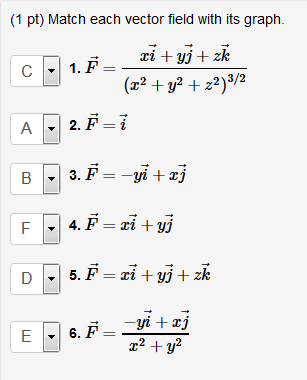 Solved Calculus III - Match each vector field with its | Chegg.com