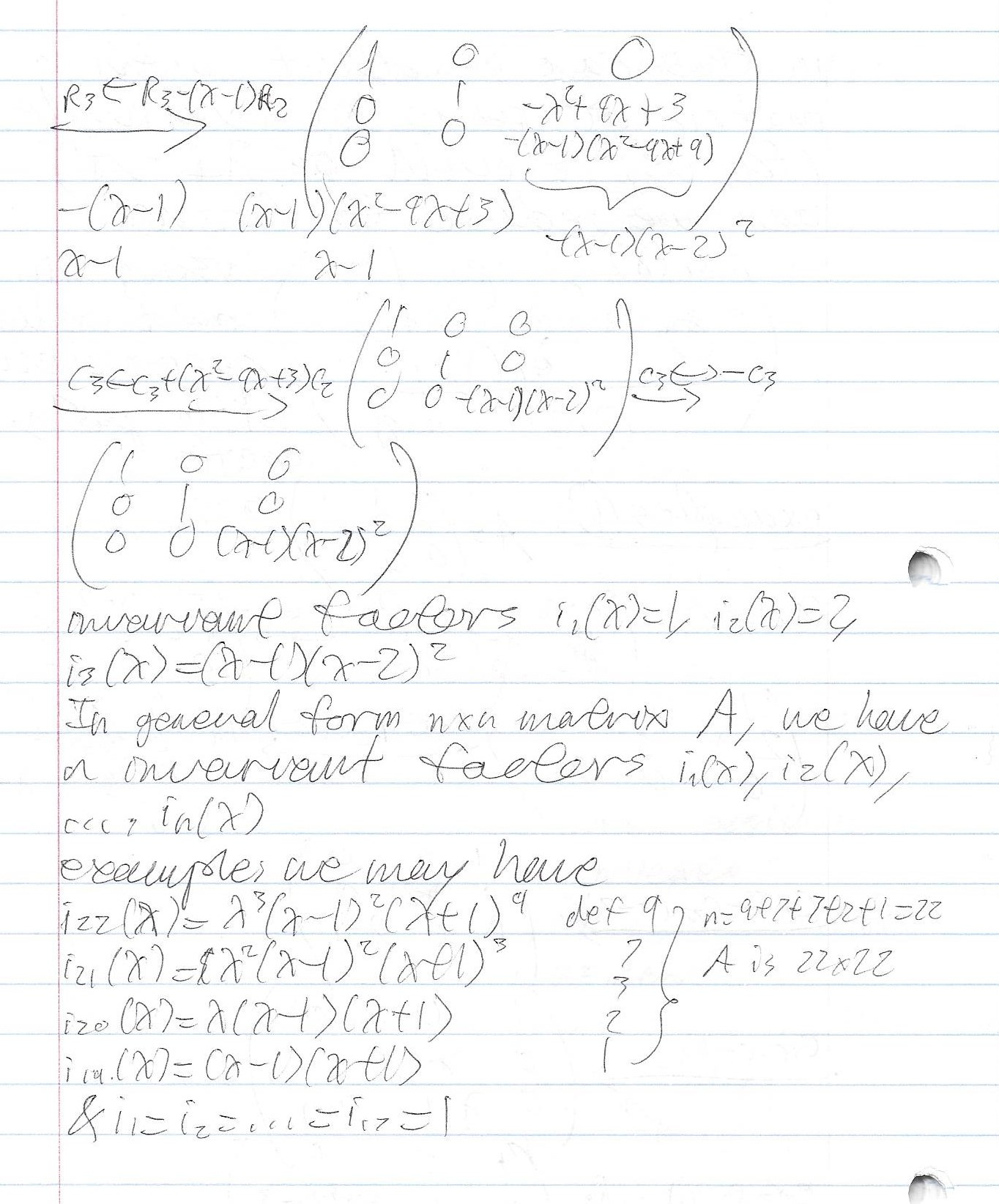 Use elementary row and column operations to reduce | Chegg.com