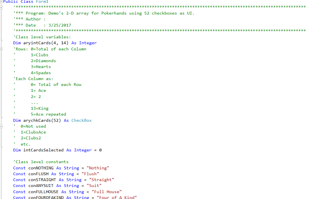 Visual Basic Coding Help! I need to show what kind | Chegg.com