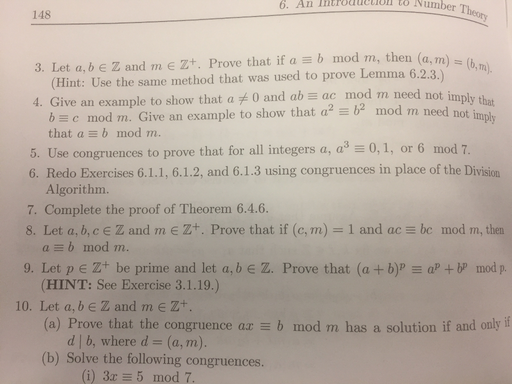 Solved Let a, b element Z and m element Z^+. Prove that if a | Chegg.com