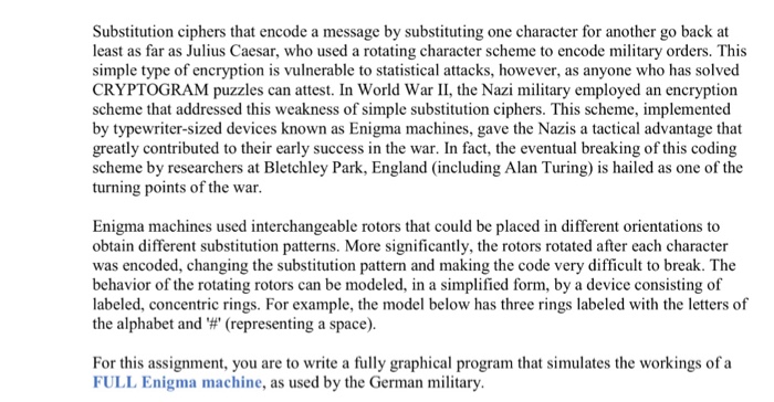 Solved Substitution ciphers that encode a message by | Chegg.com