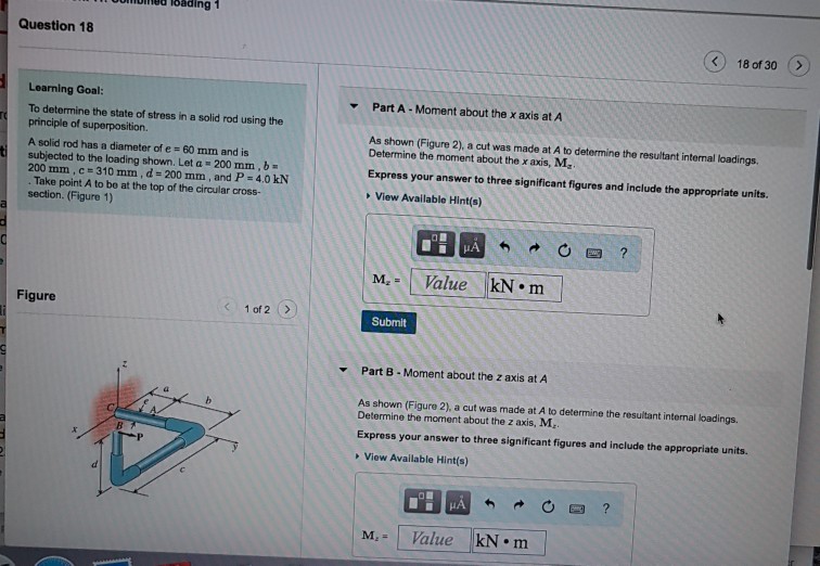 Solved Toading 1 Question 18 ?) 180130 Learning Goal Part | Chegg.com