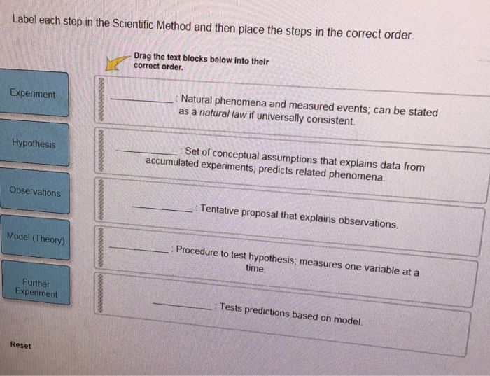Solved Label each step in the Scientific Method and then | Chegg.com Solved Label each step in the Scientific Method and then | Chegg.com