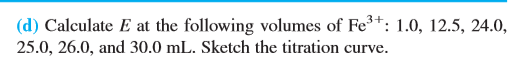 Solved Consider the titration of 25.0mL of .0500 M Sn2+ with | Chegg.com