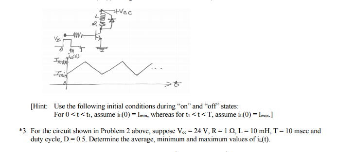 Solved For the circuit shown in problem 2 above, suppose | Chegg.com