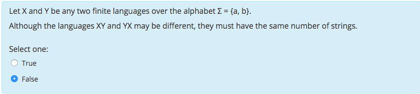 Solved Let X and Y be any two finite languages over the | Chegg.com
