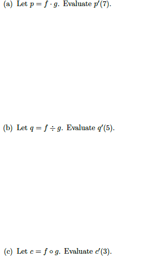 Solved 1. (10 points) Let f and g be defined as follows. 2 3 | Chegg.com