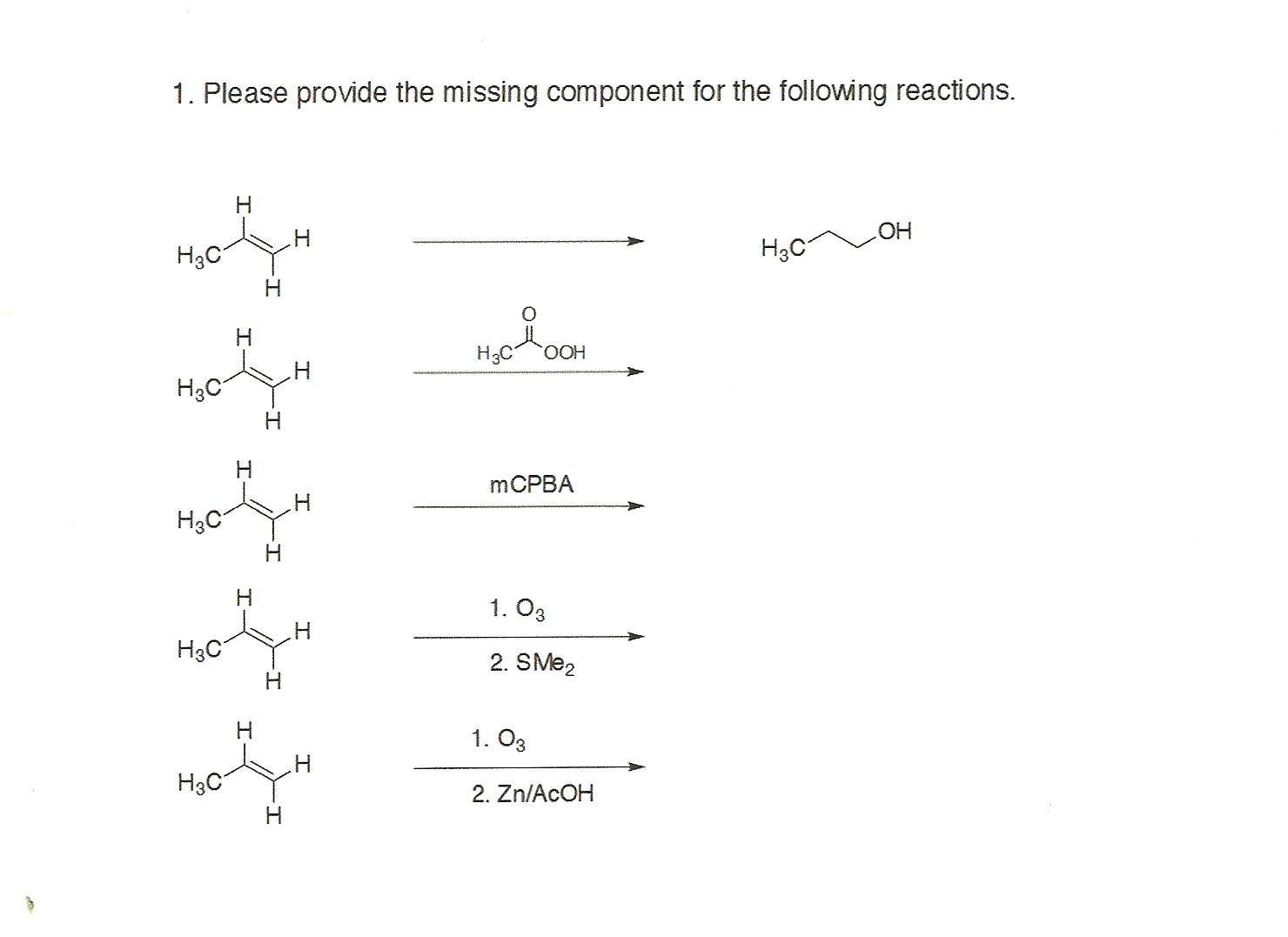 Solved Please provide the missing component for the | Chegg.com