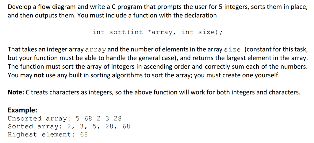 Solved Develop a flow diagram and write a C program that | Chegg.com
