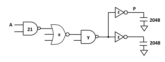 Solved The path from A to P uses 4 stages of logic. If we | Chegg.com