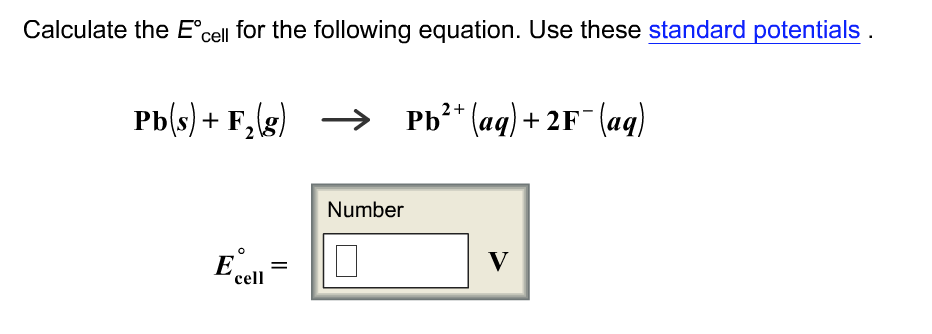 Solved: Calculate The E^degree_cell For The Following Equa... | Chegg.com