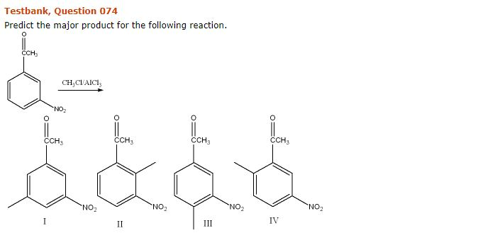 Solved Testbank Question 074 Predict The Major Product For