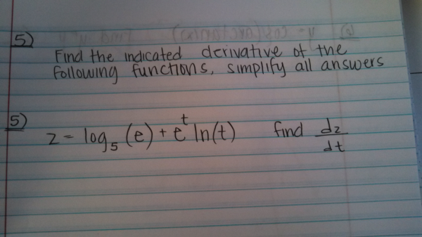 Solved ** Find the indicated derivative of the following | Chegg.com