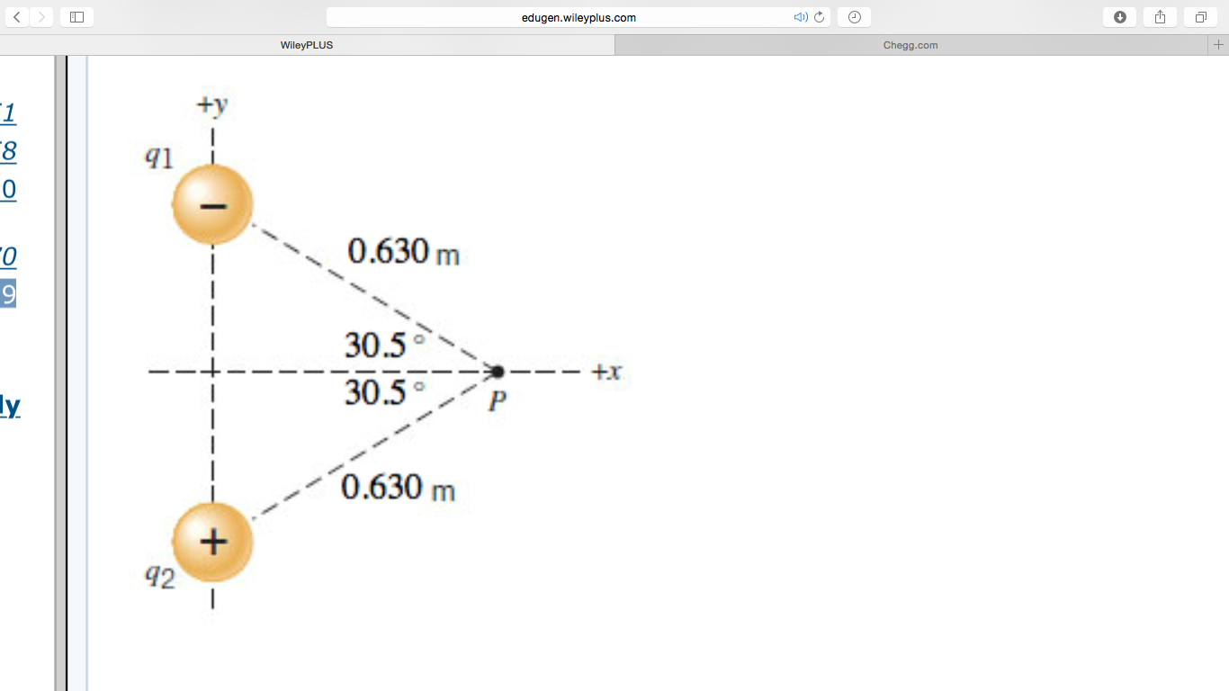Solved Two point charges are lying on the y- axis as in the | Chegg.com