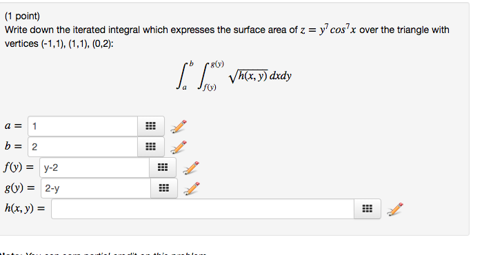 Solved: Write Down The Iterated Integral Which Expresses T... | Chegg.com