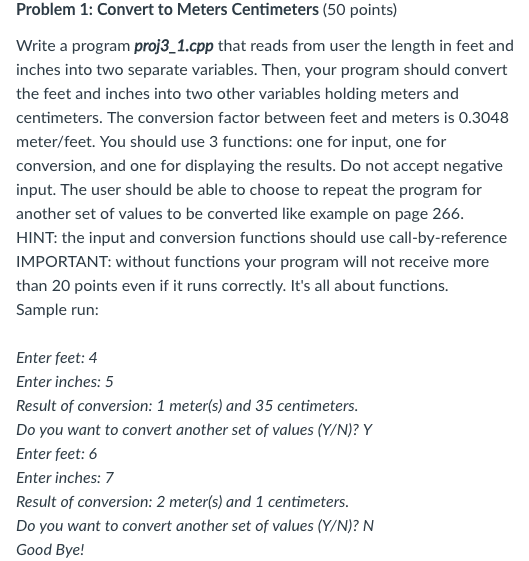 Solved Write a program proj3_l.cpp that reads from user the | Chegg.com