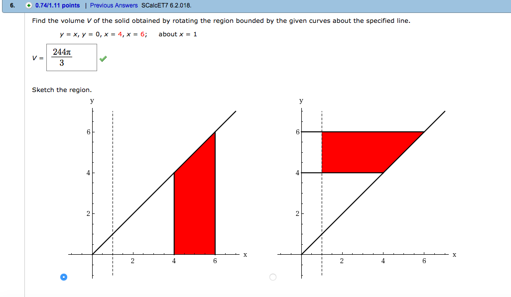 Solved I got the valume and the fist graph i struggling with | Chegg.com