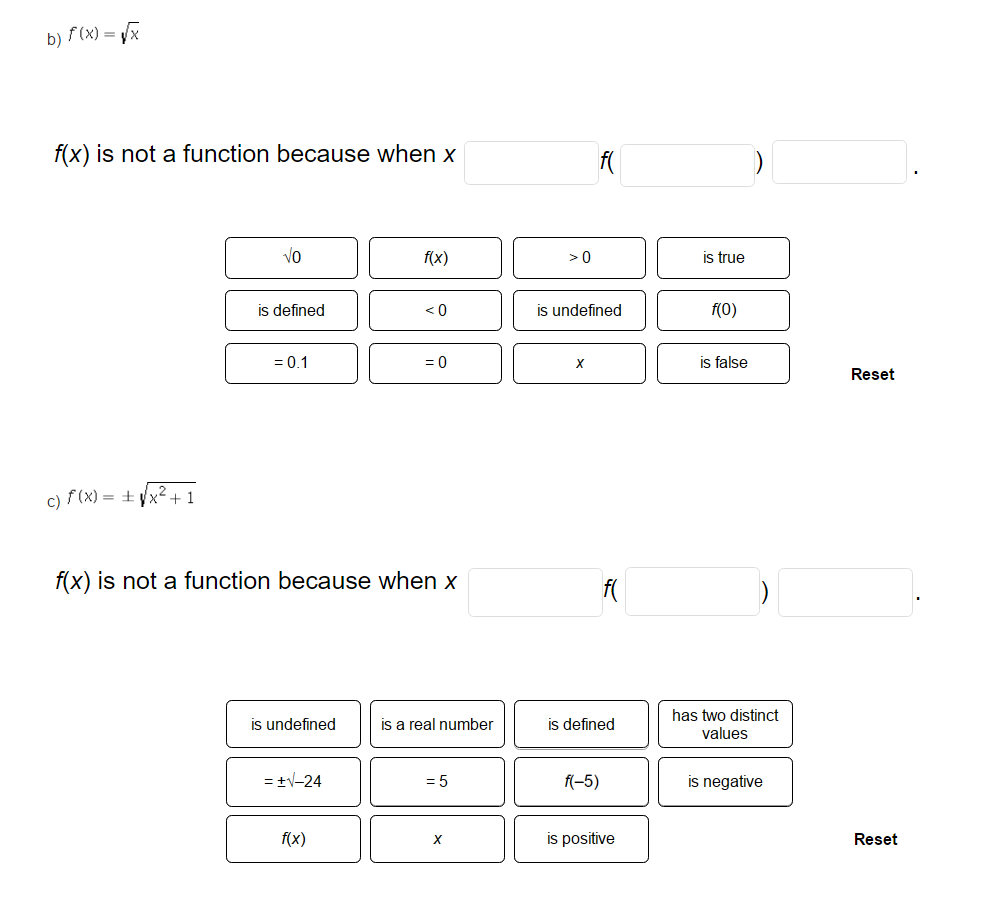 Solved Why is f not a function from R to R f (X) f(x) is a | Chegg.com