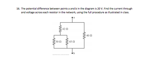 Solved The potential difference between points a and b in | Chegg.com