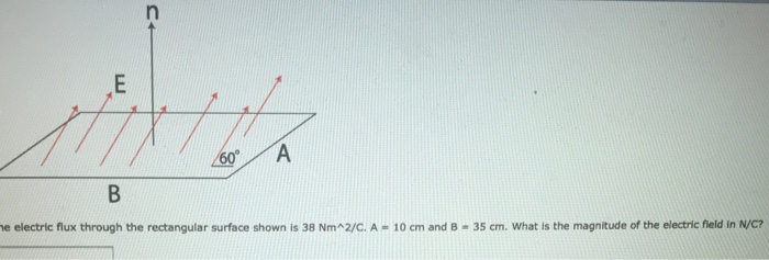 Solved Ae electric flux through the rectangular surface | Chegg.com