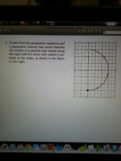 Solved Find the parametric equations and parametric interval | Chegg.com