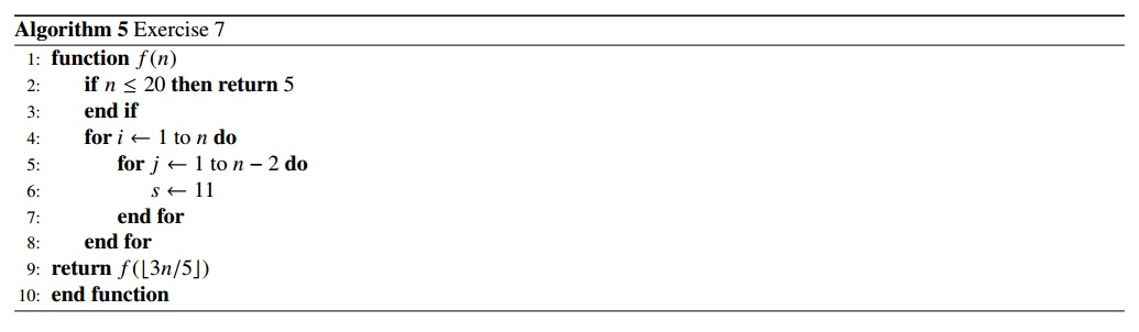 1. Find an asymptotically tight bound for the runtime | Chegg.com