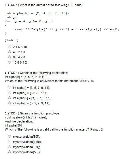 Solved What is the output of the following C++ code? | Chegg.com