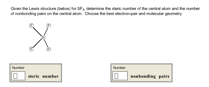 Draw The Lewis Structure Of Sf4 Showing All Lone Pairs