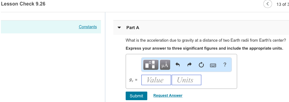 Solved Lesson Check 9.26 13 of 3 Part A What is the | Chegg.com Solved Lesson Check 9.26 13 of 3 Part A What is the | Chegg.com