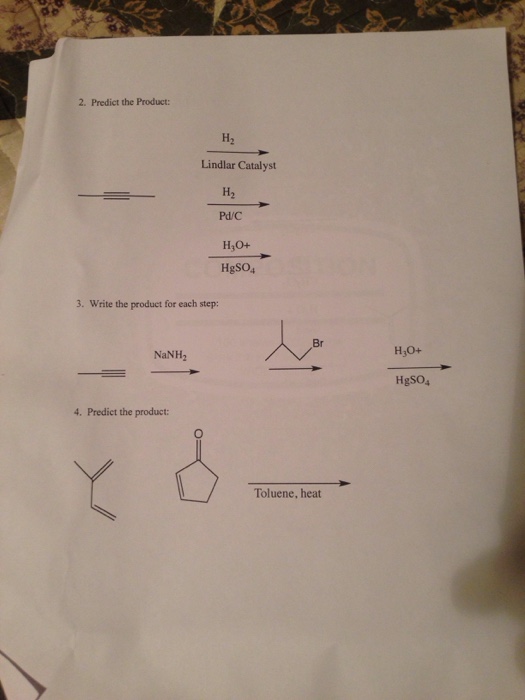 Solved Predict the Product: Write the product for each | Chegg.com