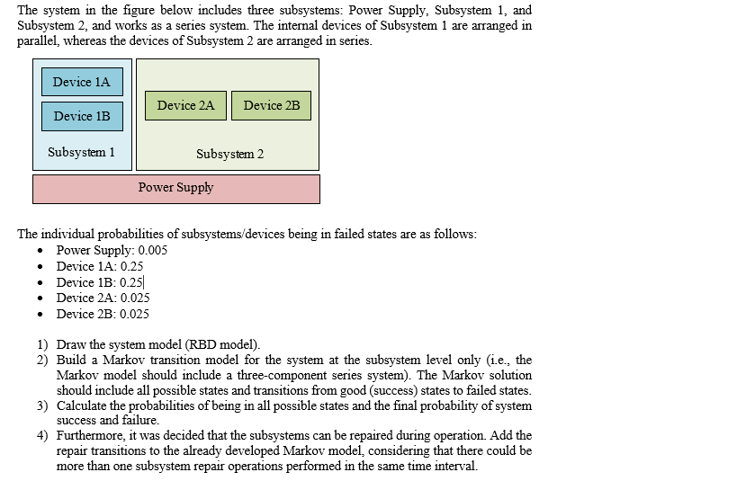 The system in the figure below includes three | Chegg.com